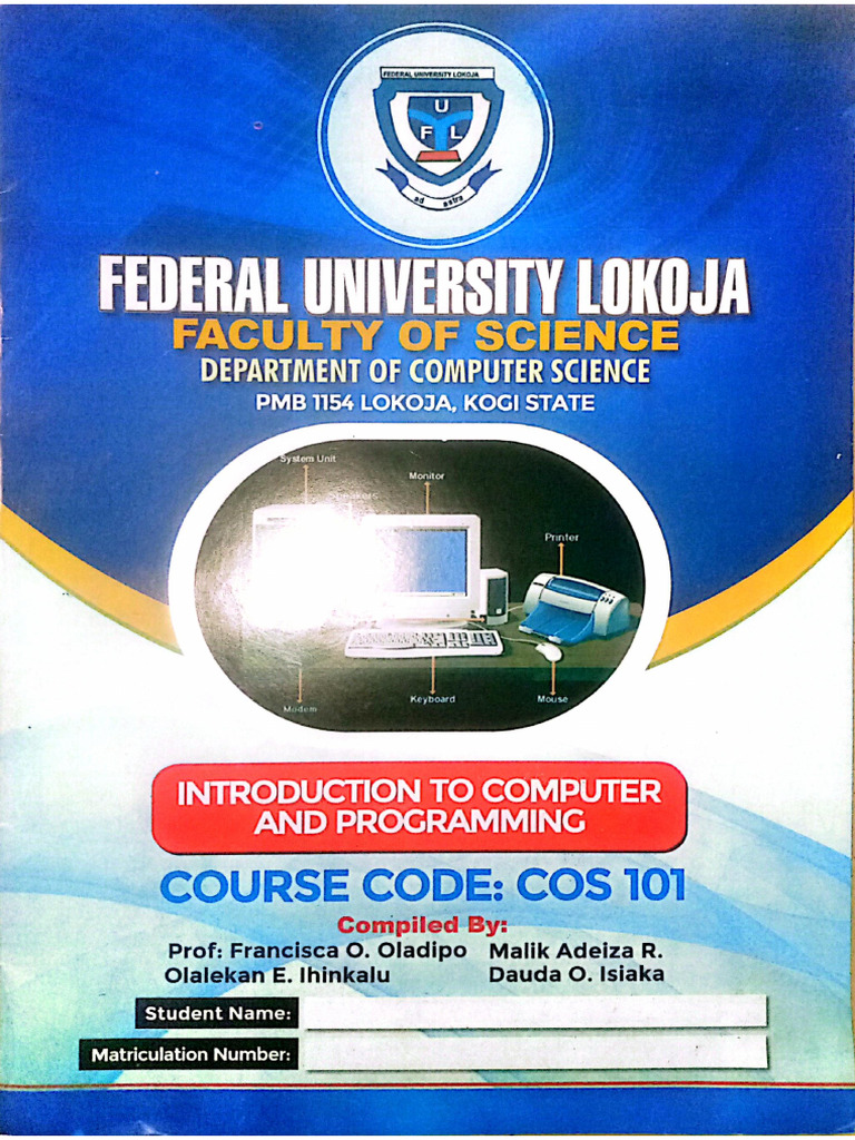 Cos 101 practical manual | PDF