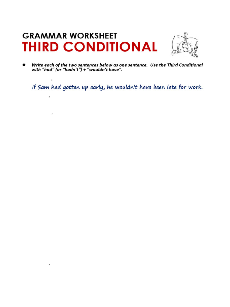 Grammar Worksheet - Third Conditional | PDF