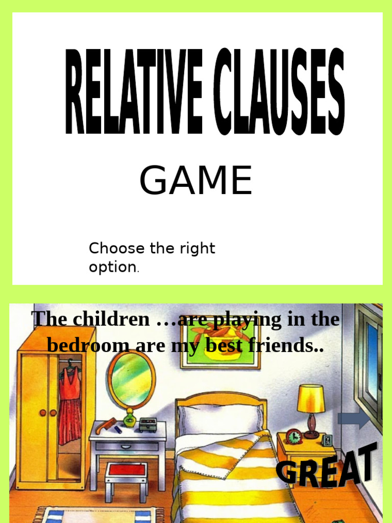Relative Clauses Games FLYERS | PDF