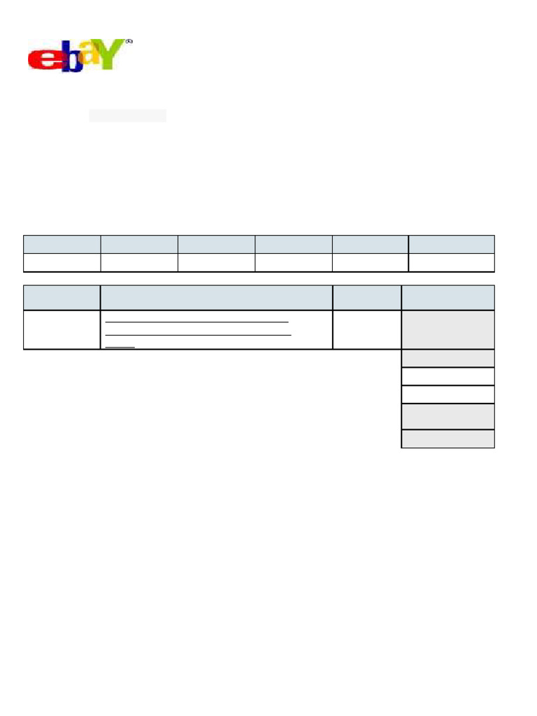 Factura Ebay | PDF