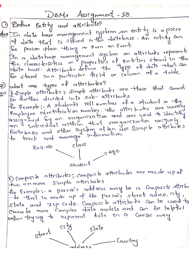 DBMS ASSIGNMENT 1 | PDF