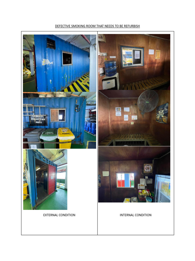 Defect On Smoking Room | PDF