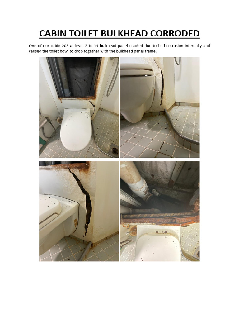 Cabin Toilet Bulkhead Corrosion Issue | PDF