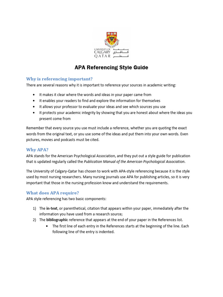 APA_Guide_Long | PDF | Apa Style | Citation