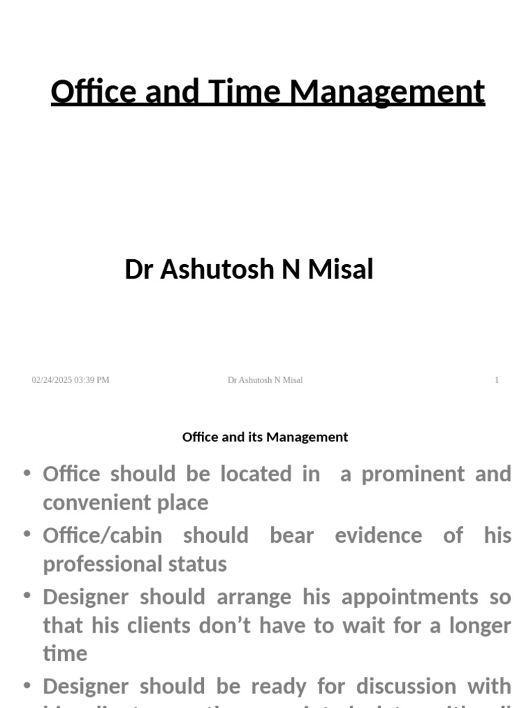 Office and Time Management Strategies | PDF | Fee | Business