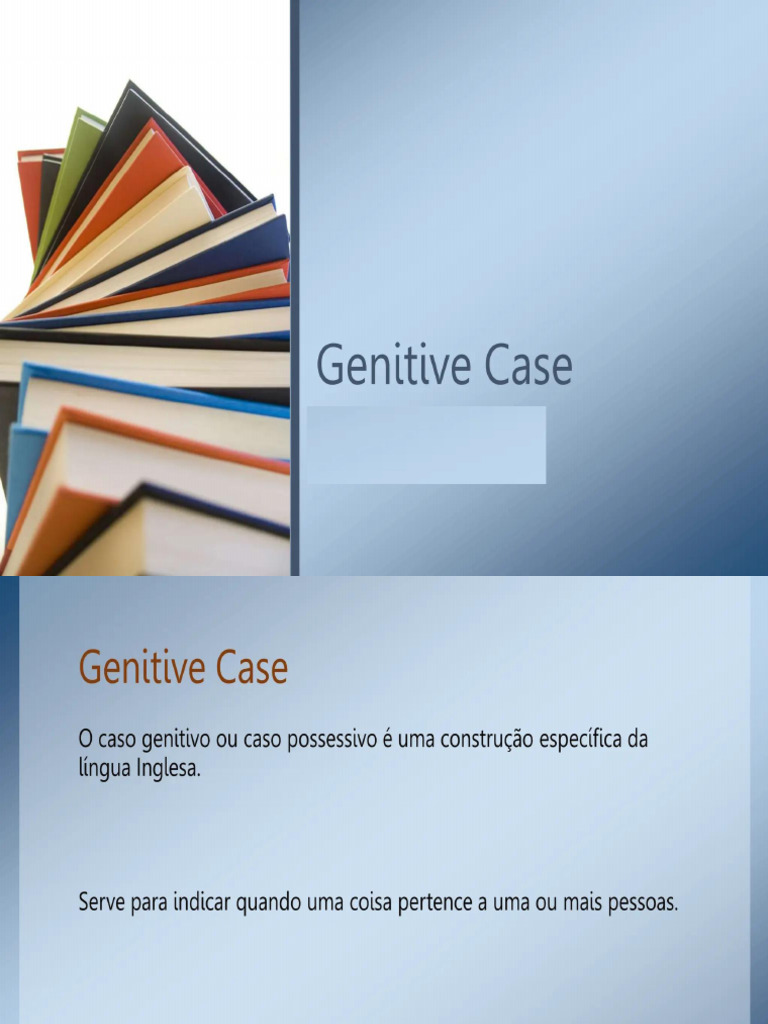 Genitive Case - Caso Genitivo (Em Inglês) | PDF