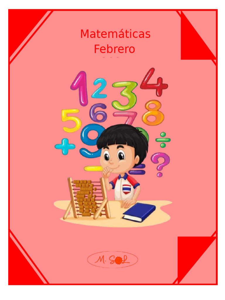 5 Folleto Anexos Matemáticas, Febrero 2025 | PDF | Presupuesto | Notación Matemática