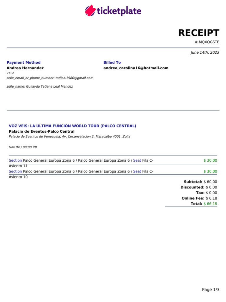 Entradas Voz Veis: Última Función | PDF