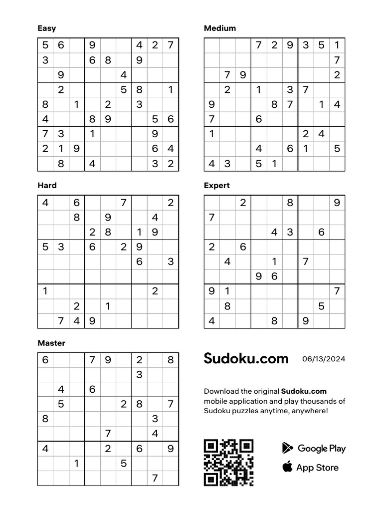 Easy Medium | PDF | Puzzles | Logic Puzzles