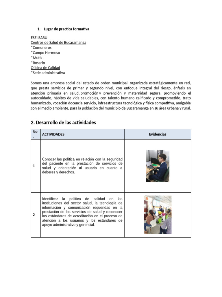 Informe Practica Formativa 2824910 | PDF