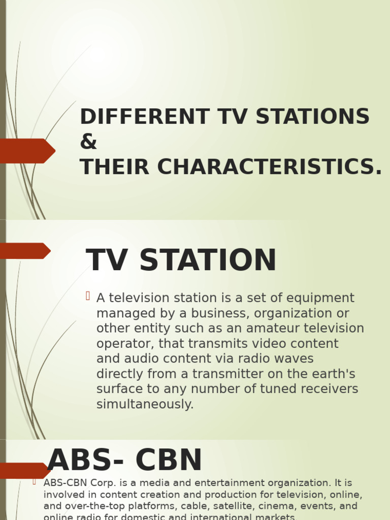 Characteristics of Major TV Stations | PDF