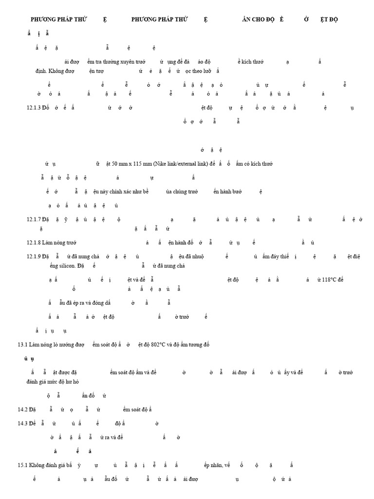 PHƯƠNG PHÁP THỬ NGHIỆM G097 | PDF