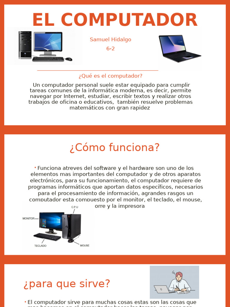 El Computador - PPTX POWER POINT | PDF
