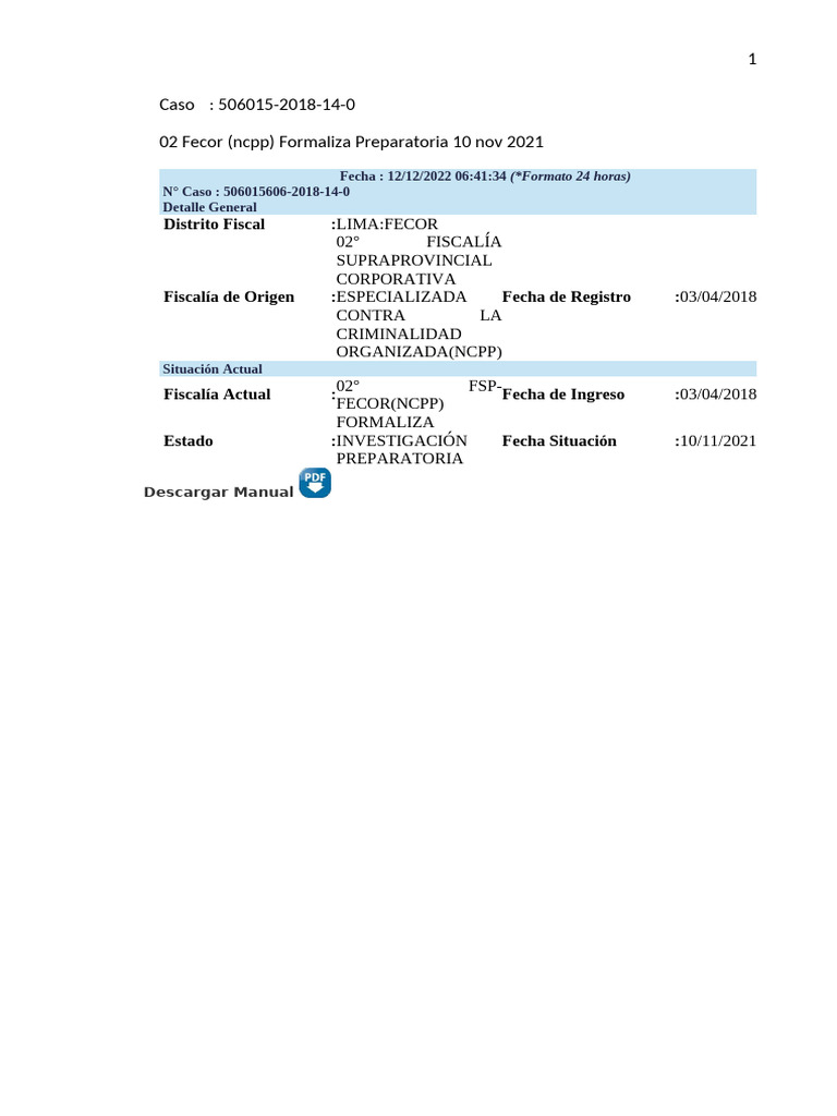 Escritos Caso 14-2018 Gudith Amanda Cerda Orbezo | PDF | Fiscal ...