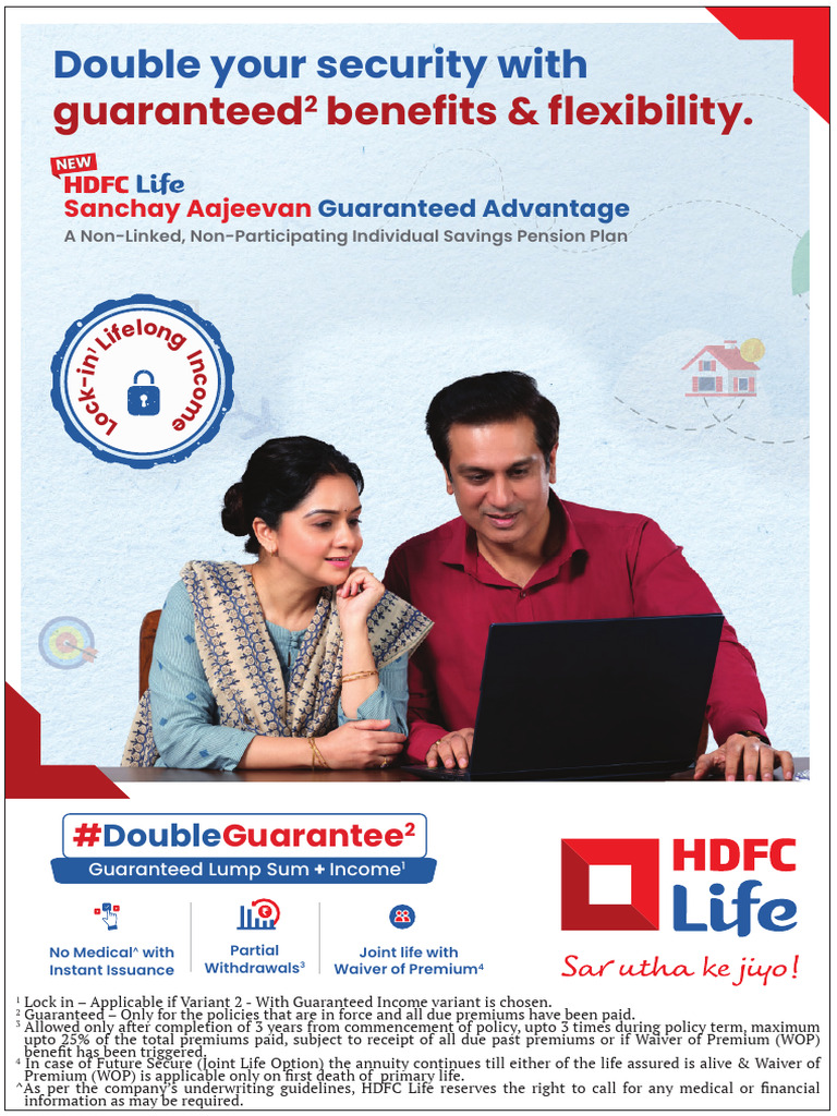 HDFC Life Sanchay Aajeevan Overview | PDF | Insurance | Present Value