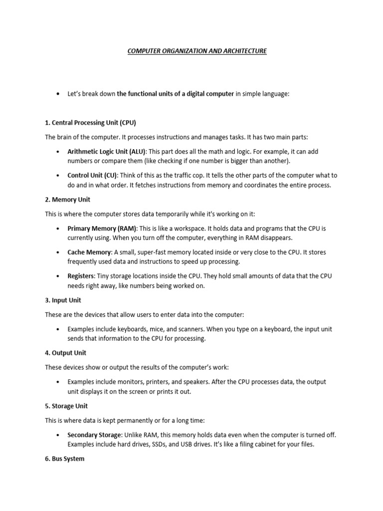 COMPUTER ORGANIZATION AND ARCHITECTURE | PDF | Central Processing Unit ...