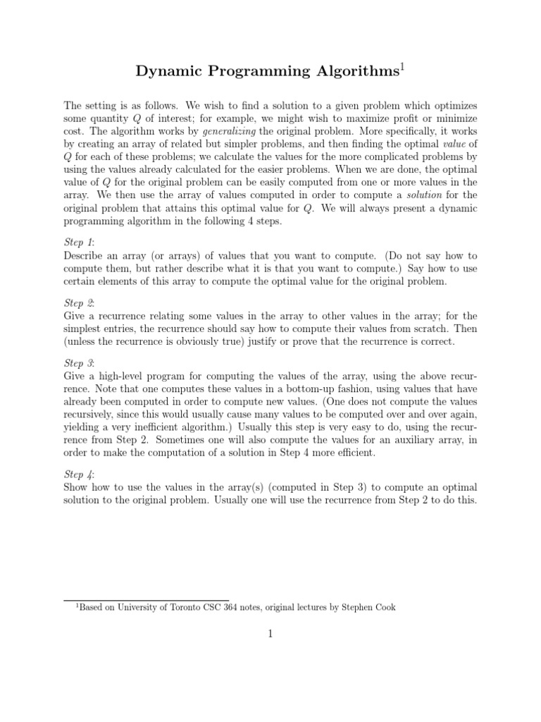 Dynprog | PDF | Time Complexity | Dynamic Programming