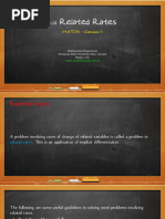 Calculus I - Related Rates (Practice Problems) | PDF | Area