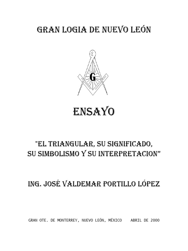Significado del Triangular Masónico | PDF | Moralidad | Amor