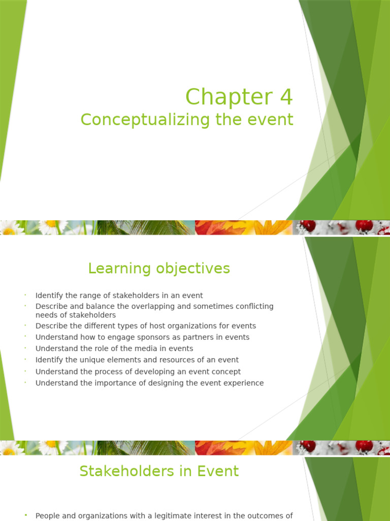 Chapter 4 - Conceptualizing The Event - New | PDF