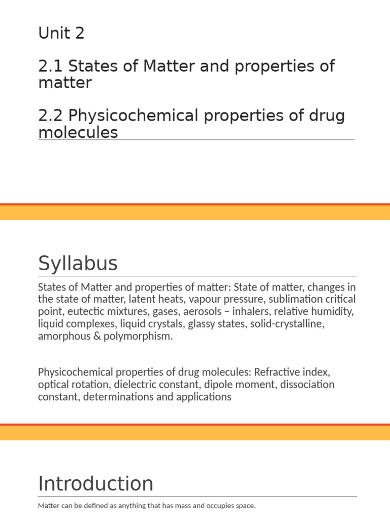 UNIT 2 - States of Matter | PDF | Gases | Liquid Crystal