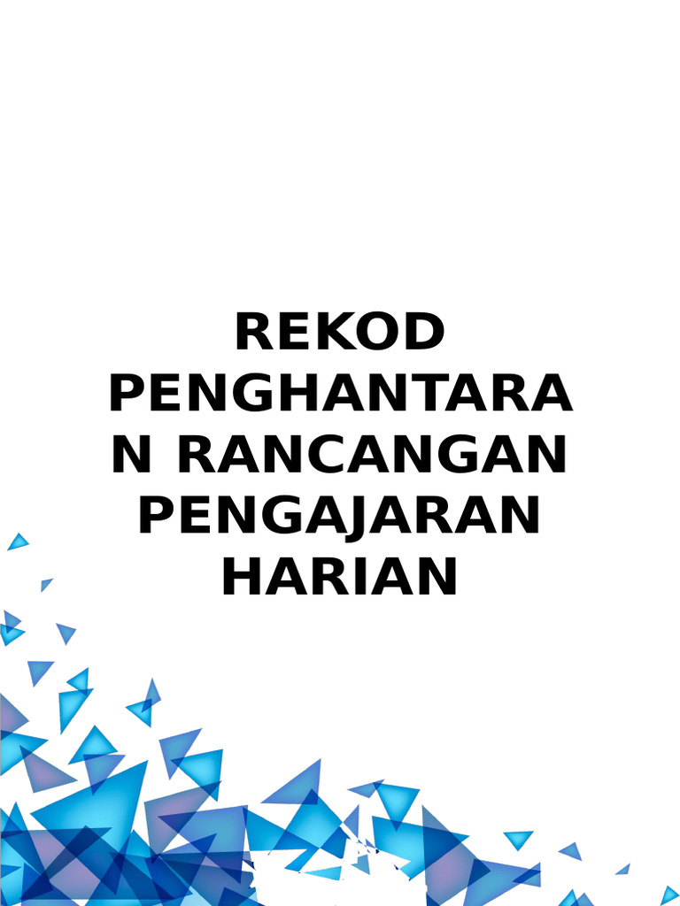 FRPP - Rekod Penghantaran (Minggu 1) | PDF