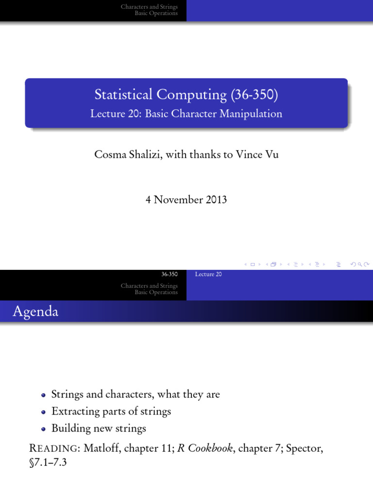lecture-20 | PDF | String (Computer Science) | Text lecture-20 | PDF | String (Computer Science) | Text