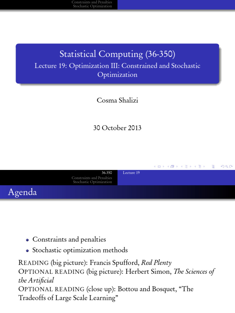 lecture-19 | PDF | Linear Regression | Mathematical Optimization