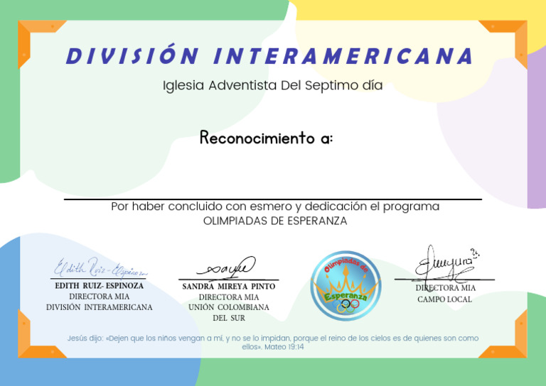 Diploma Olimpiadas 2024-Ok | PDF