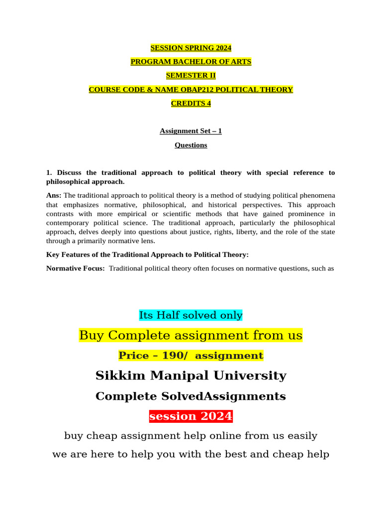 Political Theory: Traditional vs. Behavioral | PDF | John Rawls | Justice
