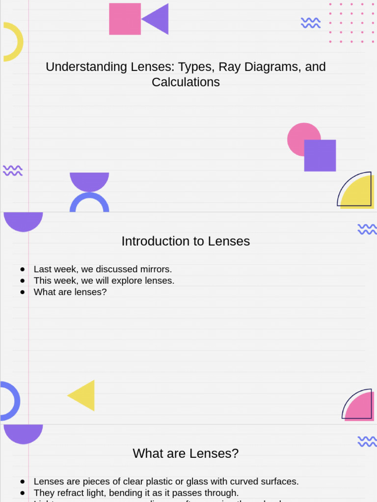 Presentation 10th Grade 1 1 | PDF | Optics | Light