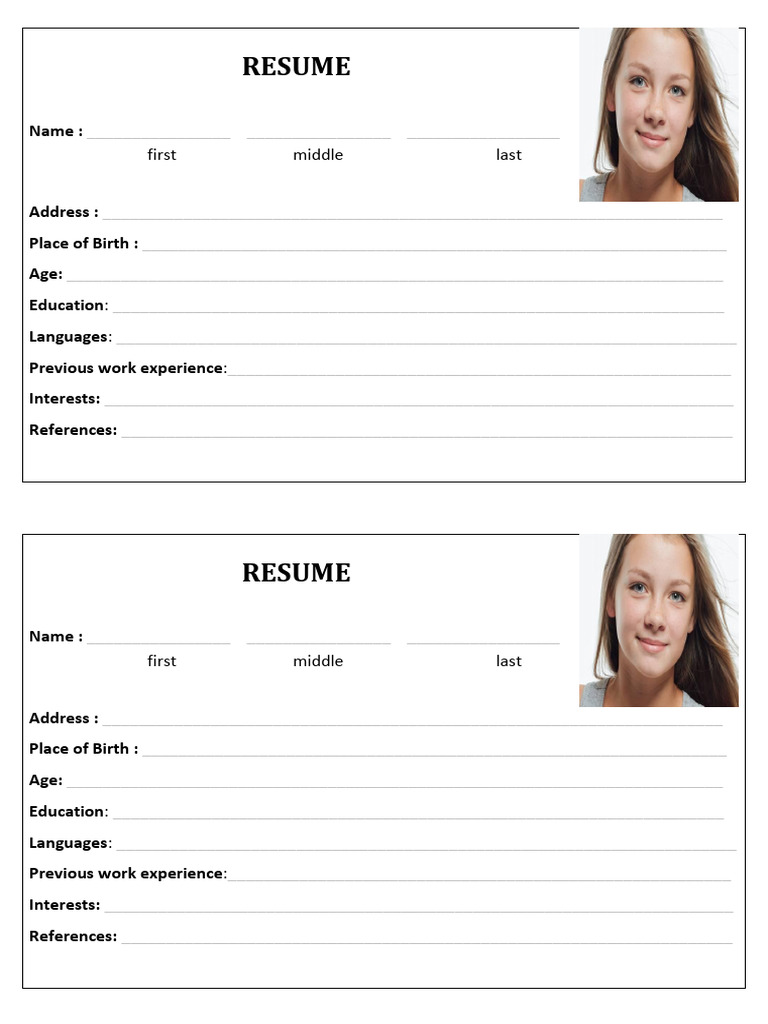 Resume Template for Job Applications | PDF