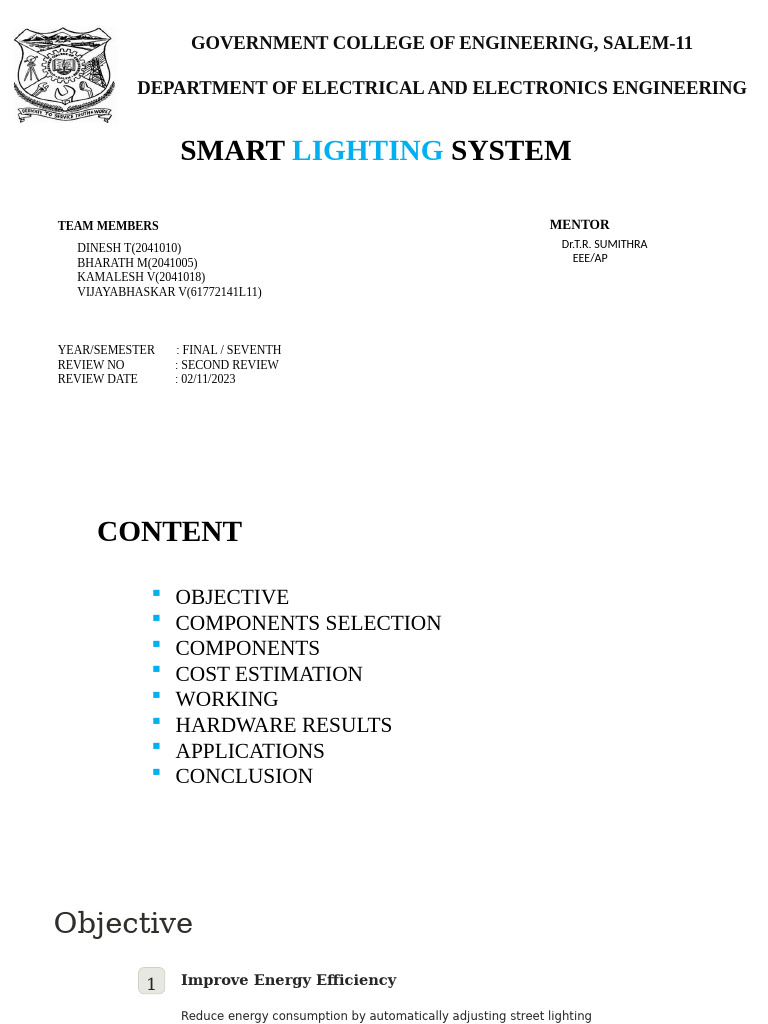 Smart Lighting System | PDF | Lighting | Energy Conservation