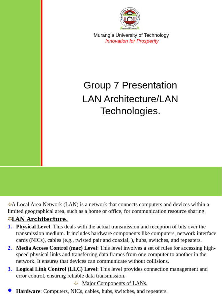Group 7 Presentation | PDF | Computer Network | Ethernet