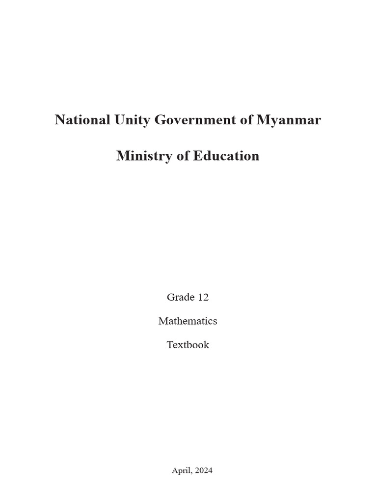 Grade 12 Mathematics Textbook (Final) (27.4.2024) | PDF | Trigonometric ...