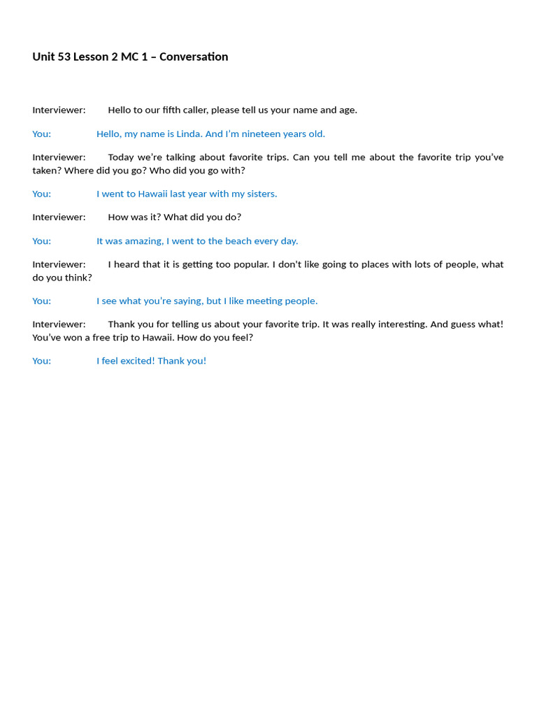 53.2 Conversation | PDF