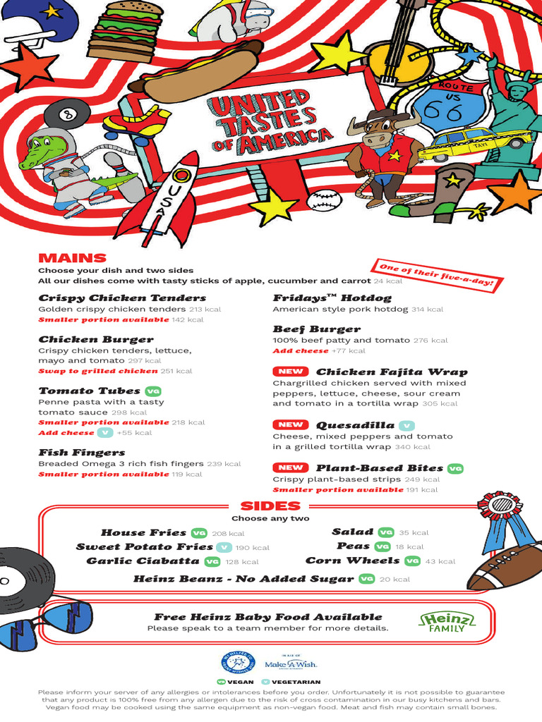 kids menu | PDF | Hamburgers | Fruit