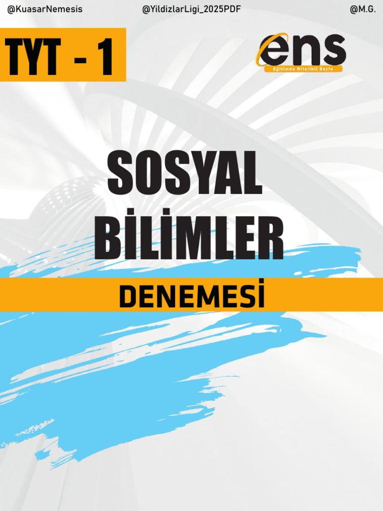 2025 Krallar Karması Yayınları 18'li TYT Sosyal Bilimler Paket | PDF