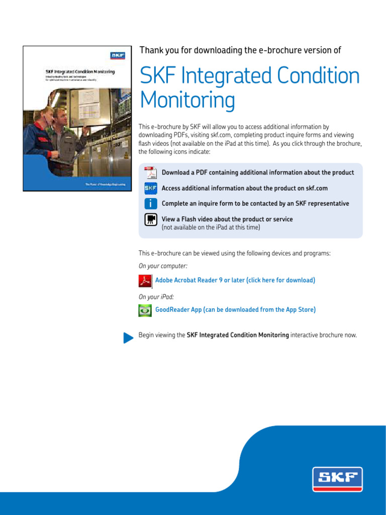 SKF Integrated Condition Monitoring Tools | PDF | Reliability ...