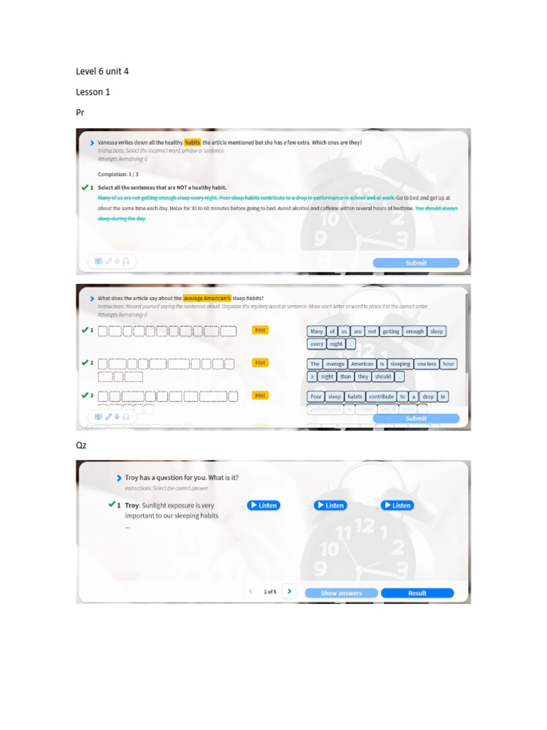 Level 6 Unit 4 | PDF