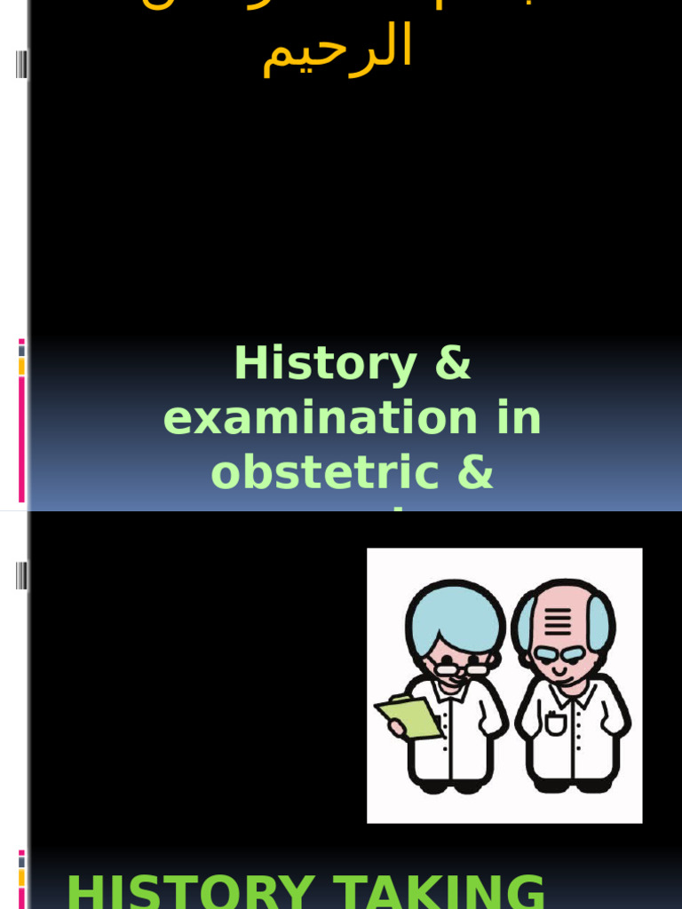 Obstetric History and Examination Guide | PDF | Pregnancy | Menstruation