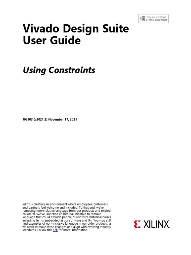 Ug903 Vivado Using Constraints | PDF | Command Line Interface | Computer Engineering