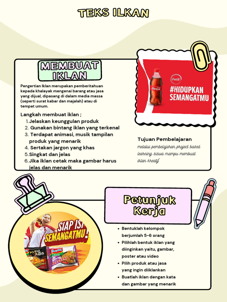 LKPD Teks Iklan Fix | PDF