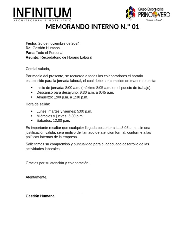 INT - Formato Memorando Interno | PDF | Business