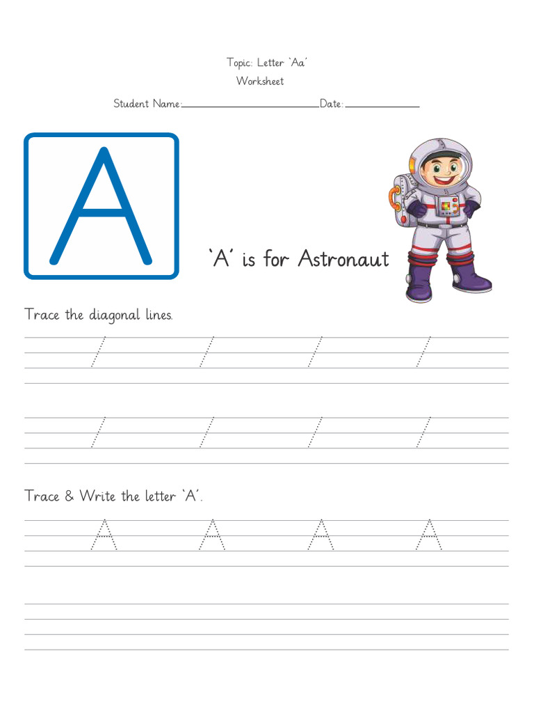 Letter Aa English 4 | PDF