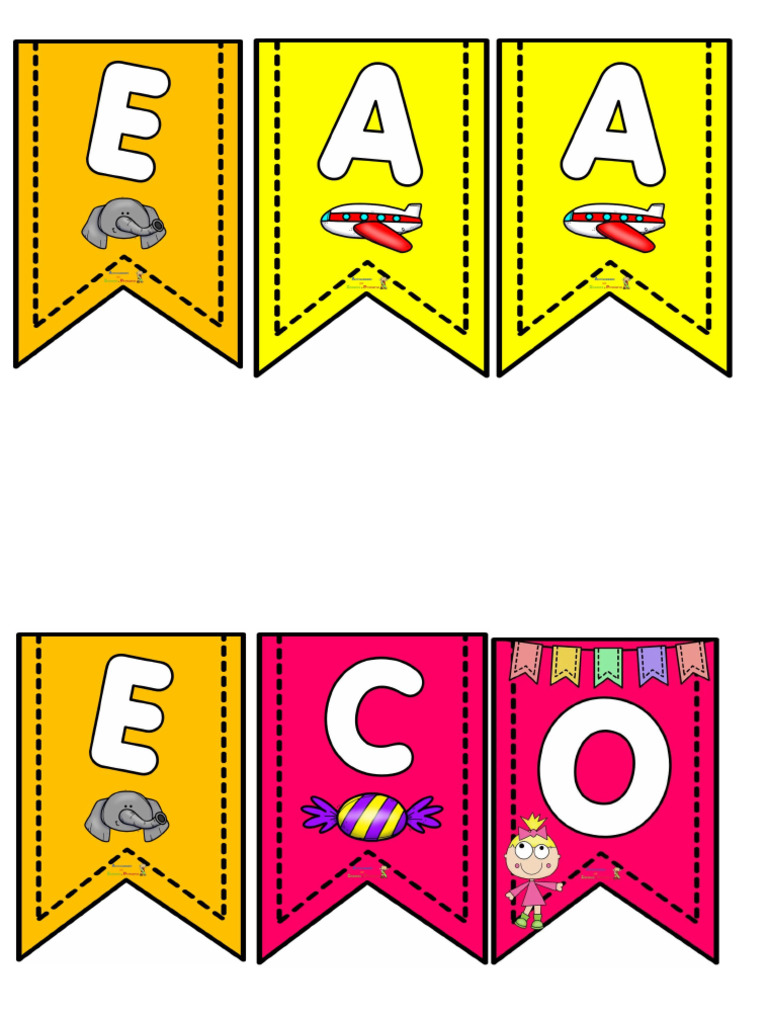 Banderines Con Letras | PDF