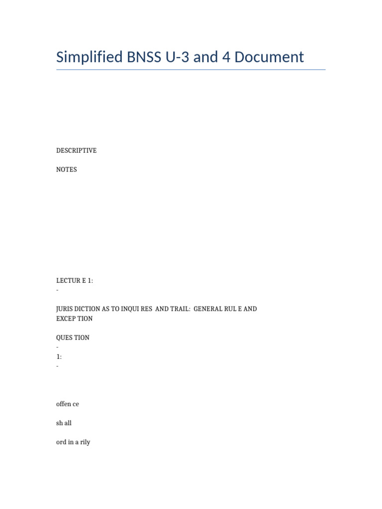 BNSS_U-3_and_4_Simplified | PDF
