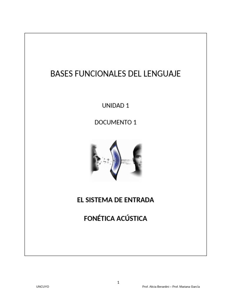 Fonética Acústica: Fundamentos del Sonido | PDF | Sonido | Vocal