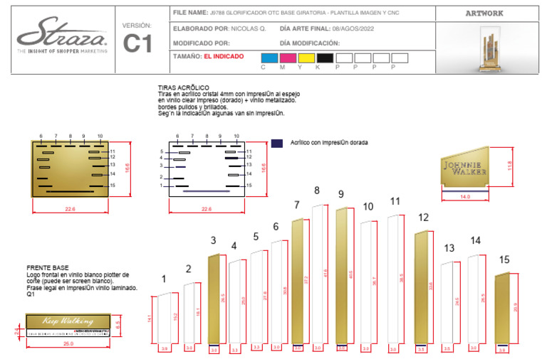 Arte Final Visibilidad Licoreras Especializadas - Glorificador Otc | PDF