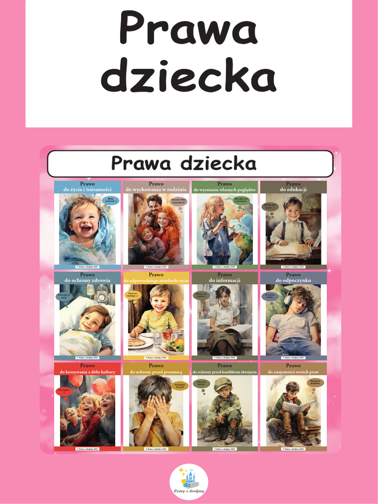 Prawa-dziecka-karty-demonstracyjne-Czary-z-drukary-alnnmz-1 | PDF